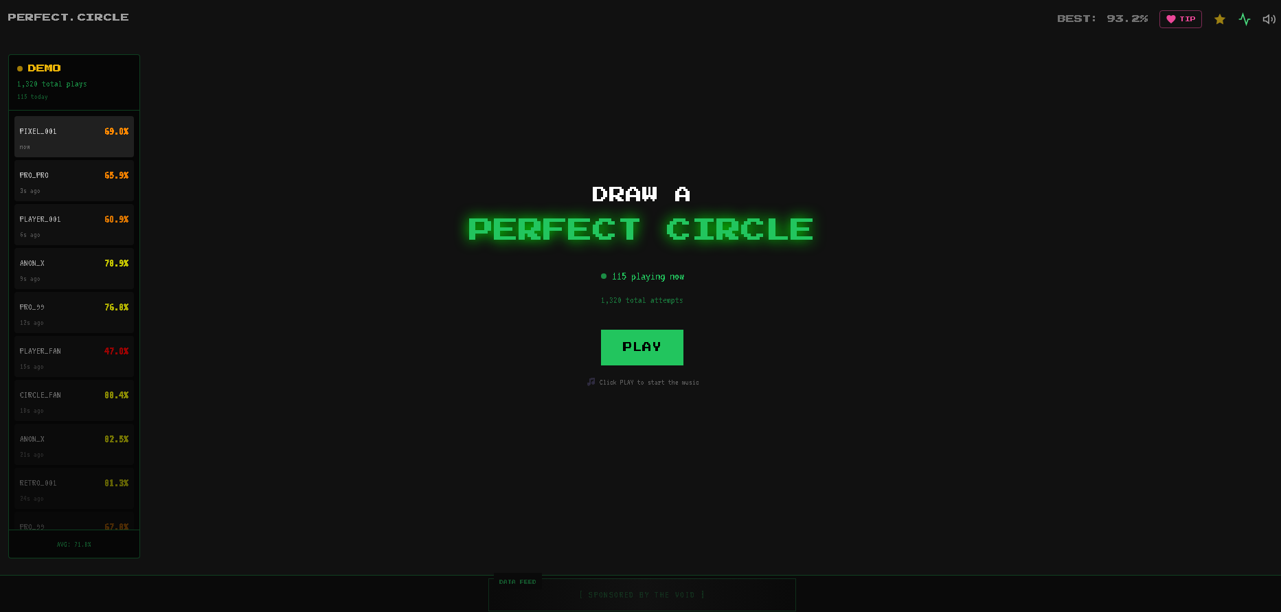 Perfect Circle Game - Draw the Perfect Circle Challenge